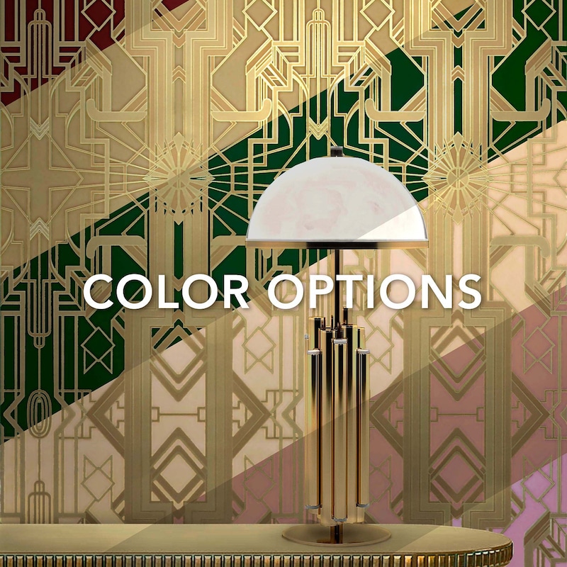 Metallic Art Deco Wallpaper - Etsy