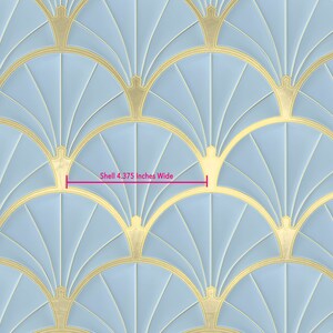 Art Deco Metallic Gold and Pastel Blue Wallpaper - Etsy