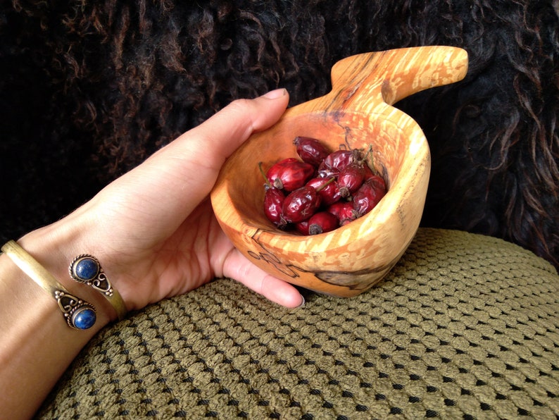 Birch Wooden Kuksa Mug Handmade Special Wood Spalted Wood | Etsy