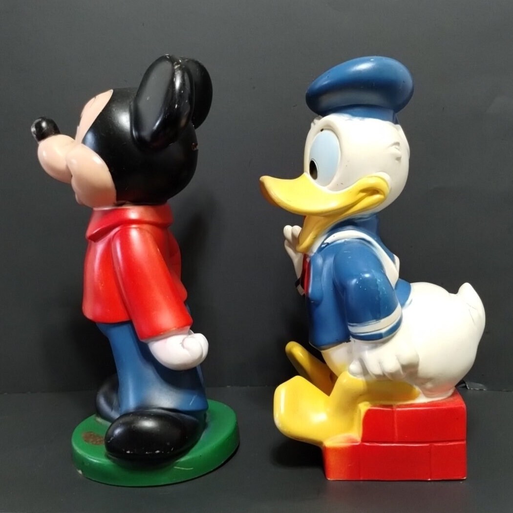Vintage Walt Disney Coin Banks Mickey Mouse Donald Duck Lot of 2 Play ...