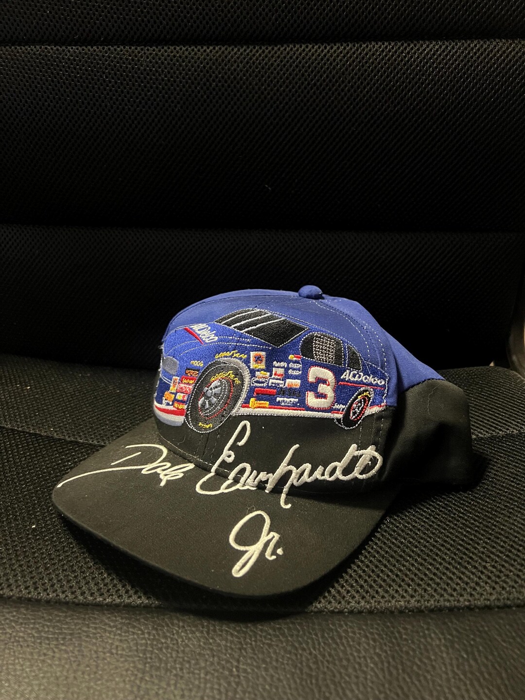 Dale Earnhardt Jr. AC Delco Car Blue Hat 3 NASCAR Chase Adjustable ...