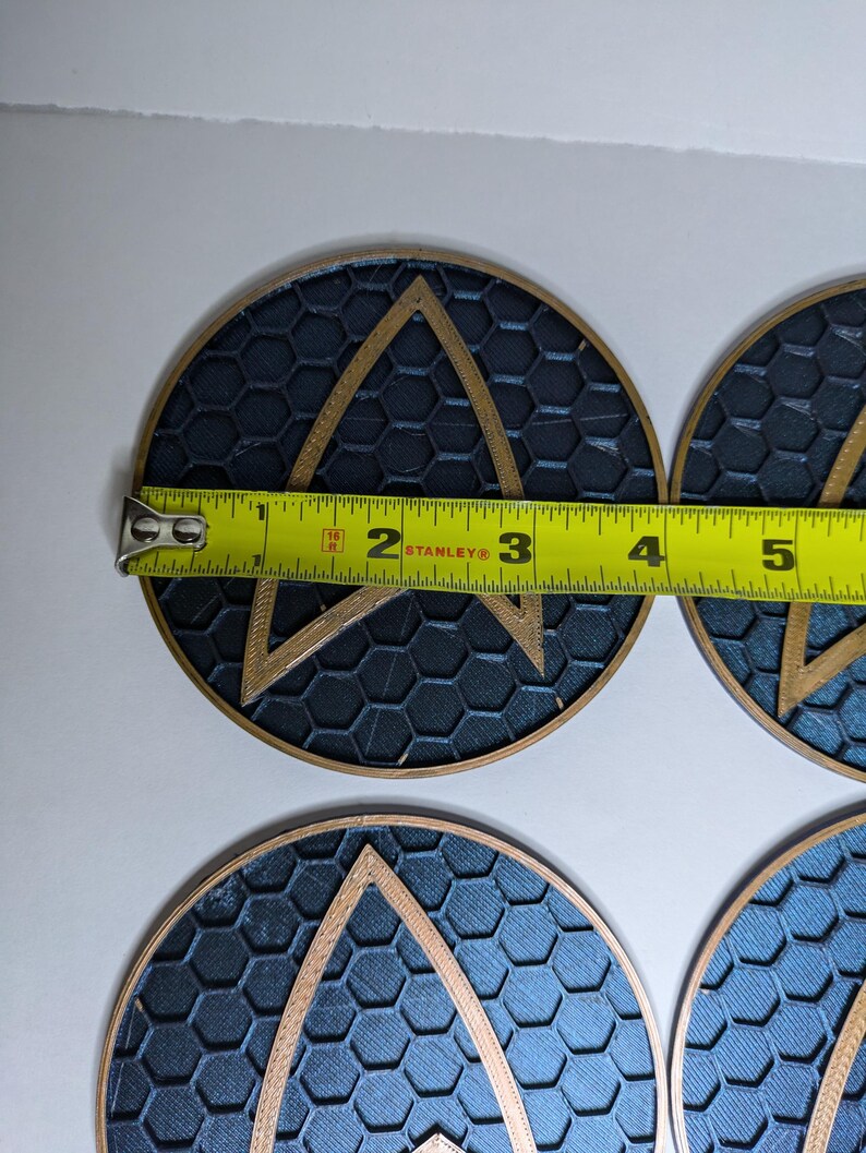 Star Trek Insignia Coasters: Set of 4 - Etsy