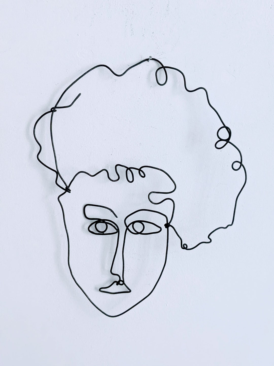 Wire Face Wall Hangin Art. Unique Wire Face Totally Handmade - Etsy
