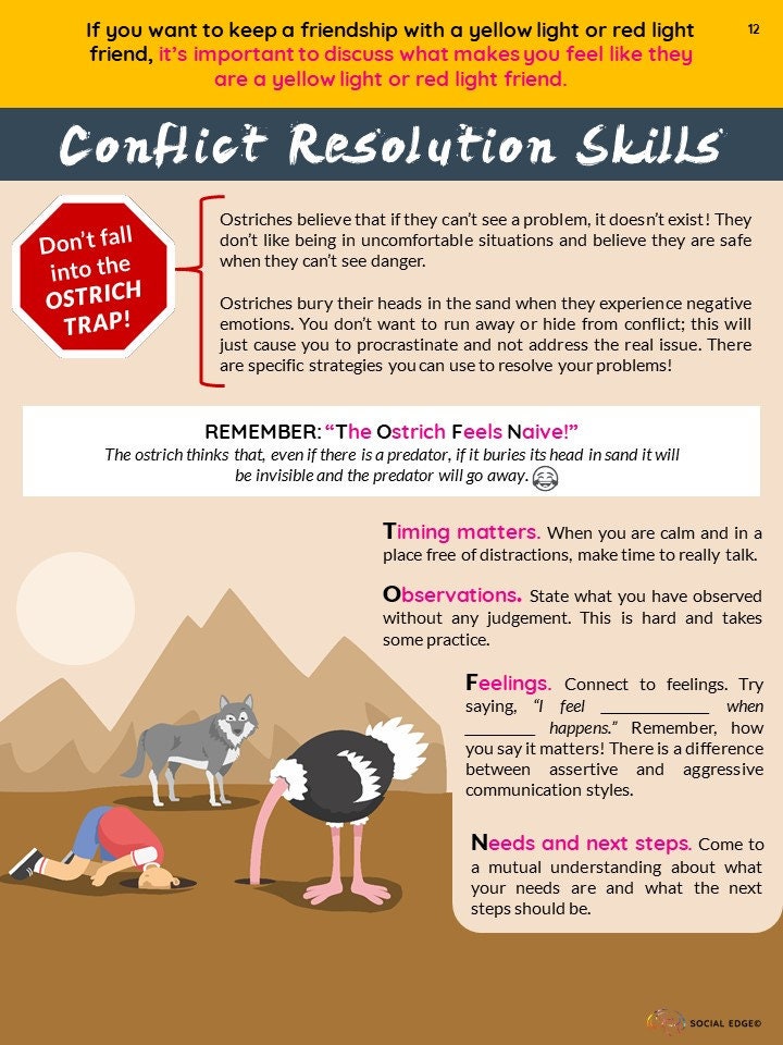 Authentic Friends, Conflict Resolution & Peer Pressure - Etsy