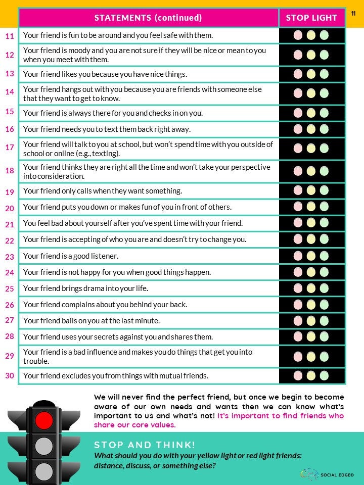 Authentic Friends, Conflict Resolution & Peer Pressure - Etsy