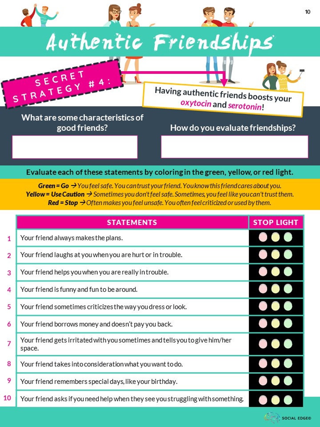 Authentic Friends, Conflict Resolution & Peer Pressure - Etsy