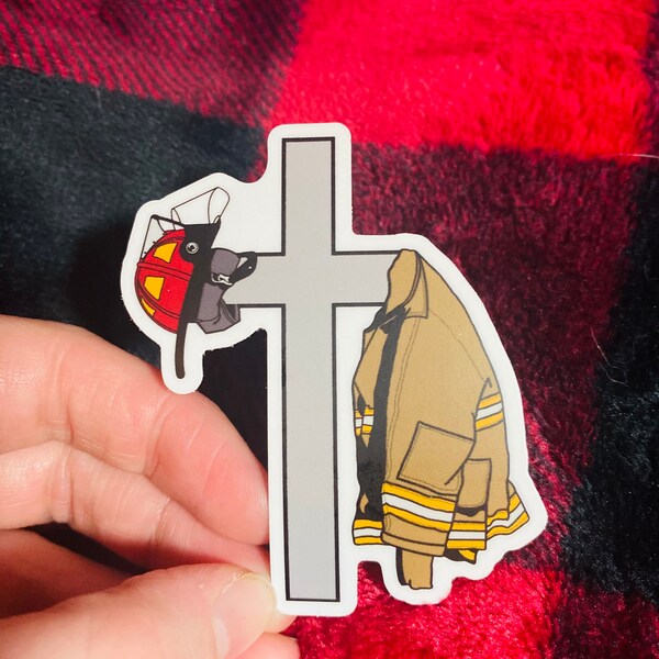 Firefighter Vinyl Decal - Etsy