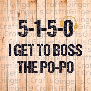 Digital Design *** 911 Dispatcher Boss the Po-po | PNG | Sublimation - Etsy