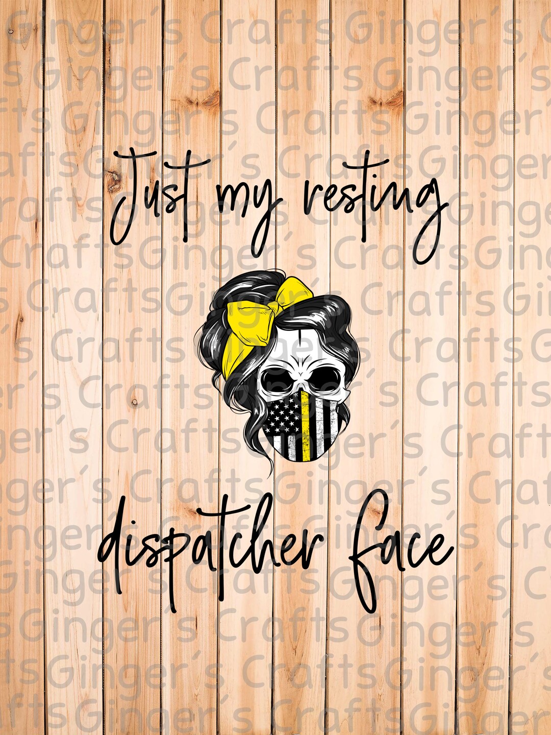 Digital Design 911 Dispatcher Resting Dispatcher Face - Etsy