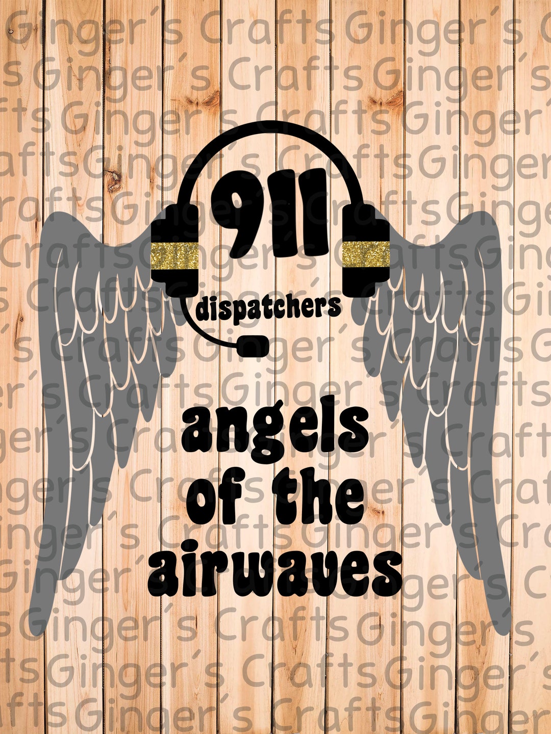 Digital Design 911 Dispatcher Angels of the Airwaves PNG - Etsy