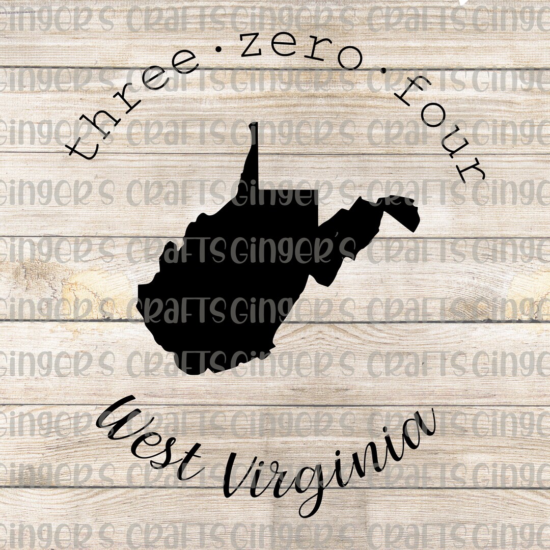 Digital Design 304 West Virginia SVG PNG instant Download - Etsy