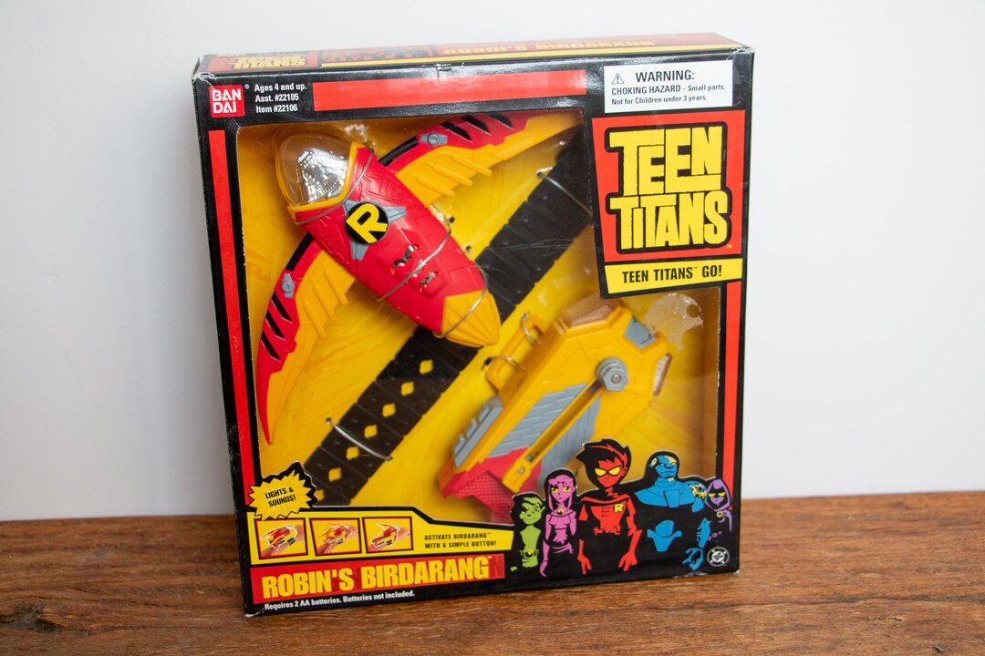 Teen Titans Go Robin's Birdarang Action Figure Bandai 2004 - Etsy UK