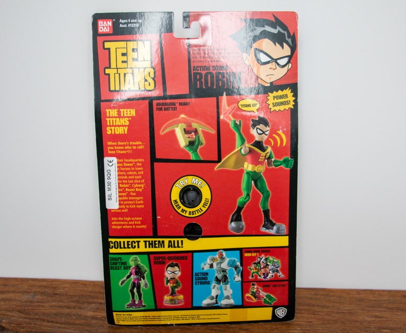 Teen Titans Action Sound Robin 5 Action Figure Bandai - Etsy