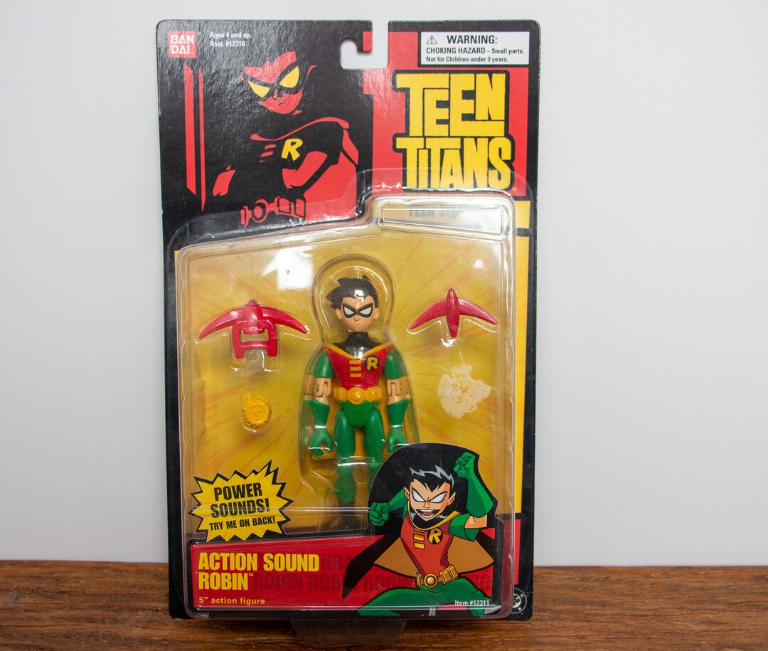 Teen Titans Action Sound Robin 5 Action Figure Bandai - Etsy
