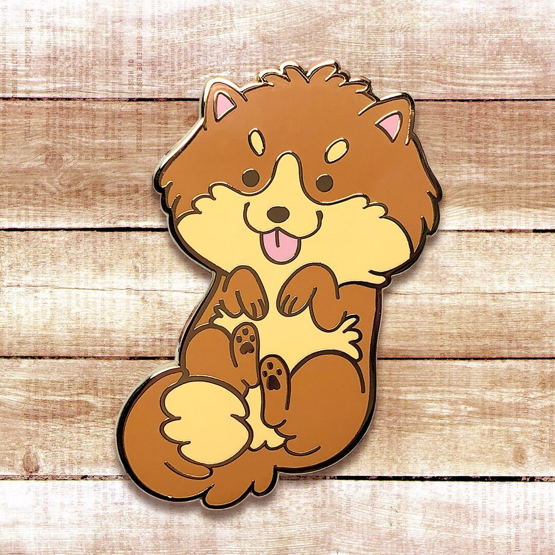 Puppy Beans - Pomeranian | Pom | Enamel Pin - Etsy