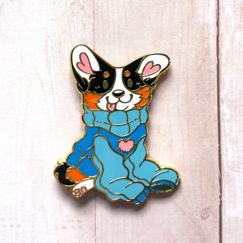 Corgi Bread Loaf Pin Corgi Pins Pins Enamel Pins Corgis - Etsy