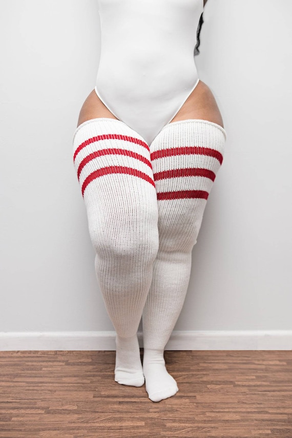 REAL PLUS SIZE Thigh Highs Thunda Thighs Long Knee Socks - Etsy