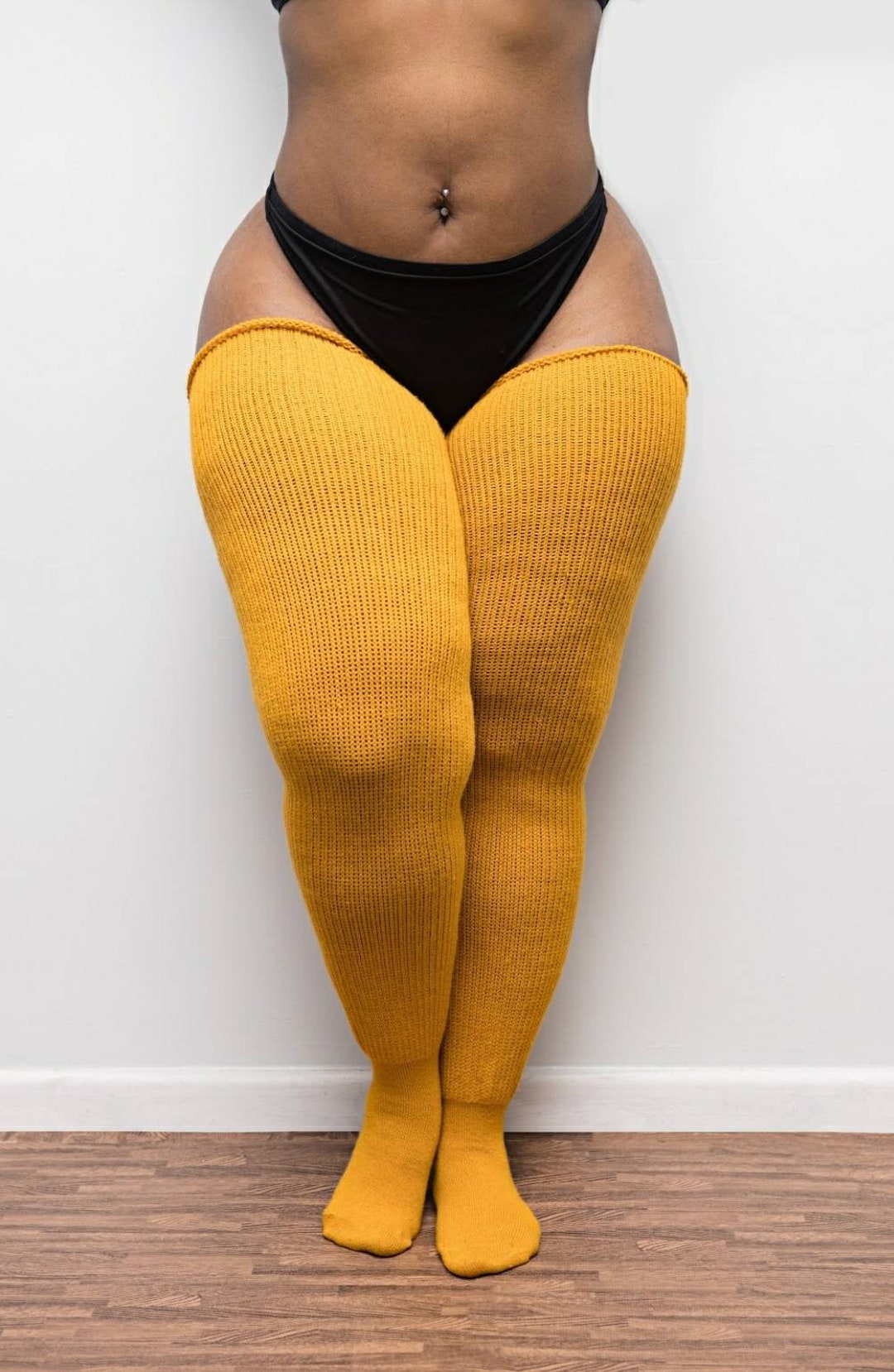 Real Plus Size Thigh High Socks Extra Long Thick Warm Knee Stockings