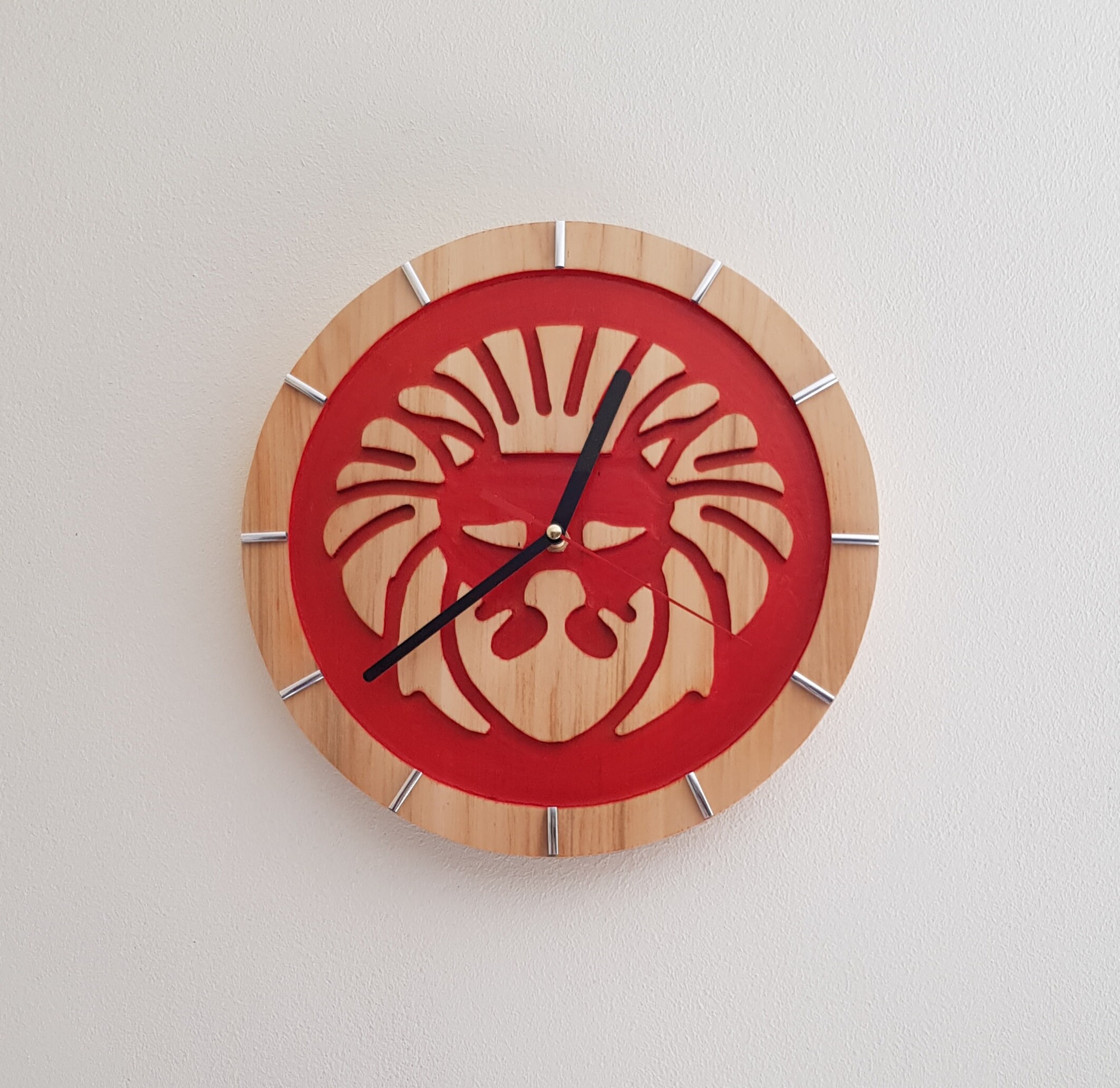 Leo Zodiac Clock Leo Sign Zodiak Sign Wood Wall Clock - Etsy