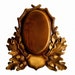 Hand Carved Linden Wood Plaque – Oak Leaf Acorn Display Mount, Black ...