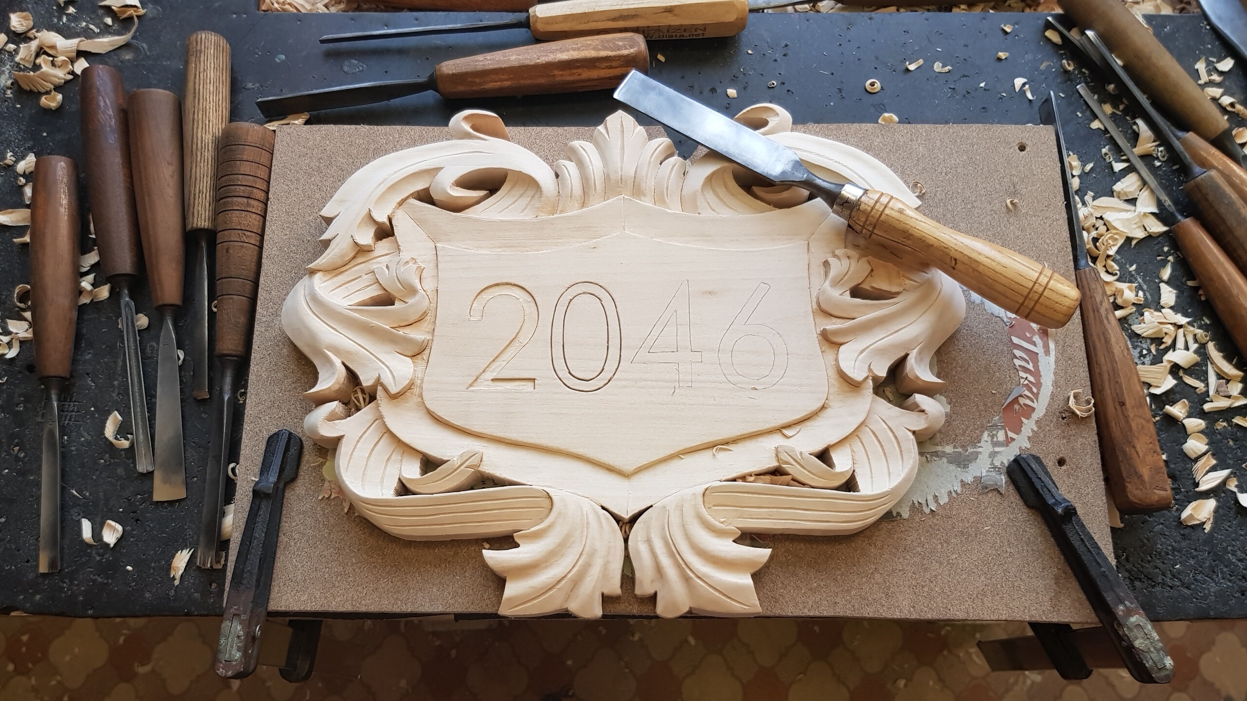 Hand Carved Wood Sign: Custom House Number, Family Name Plaque - Etsy