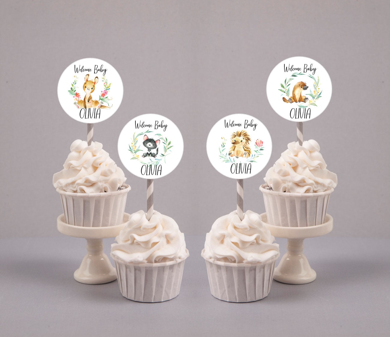 Edible Australian Animal Cupcake Toppers Cupcake Toppers - Etsy UK