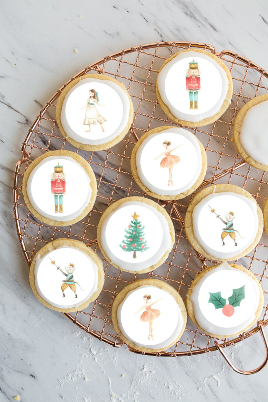 Edible Nutcracker Cupcake Toppers: Ballet Icing Sheets - Etsy