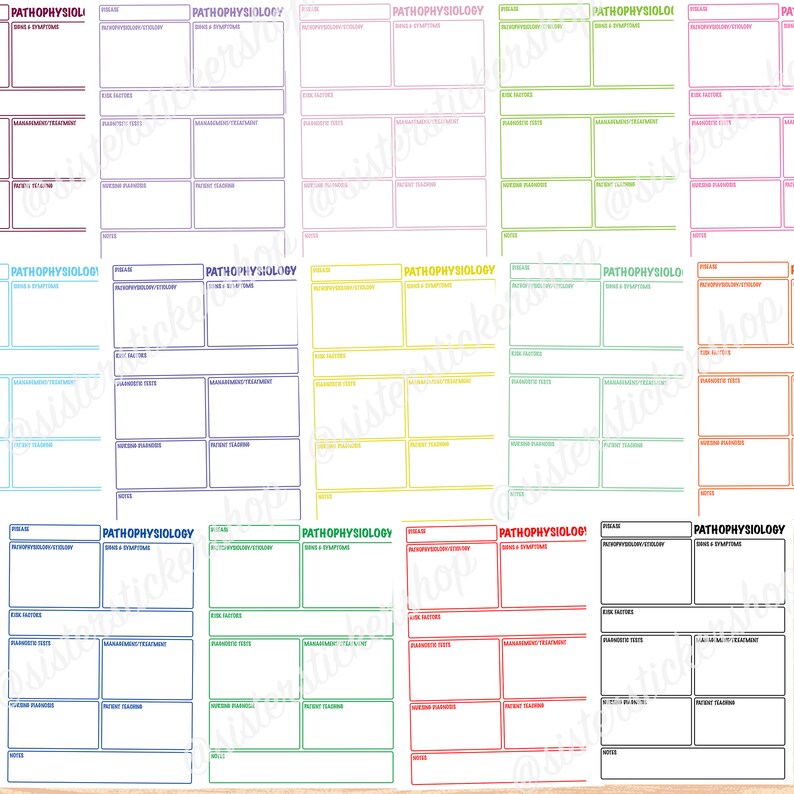 pathophysiology-notes-template-assorted-colors-for-nursing-etsy
