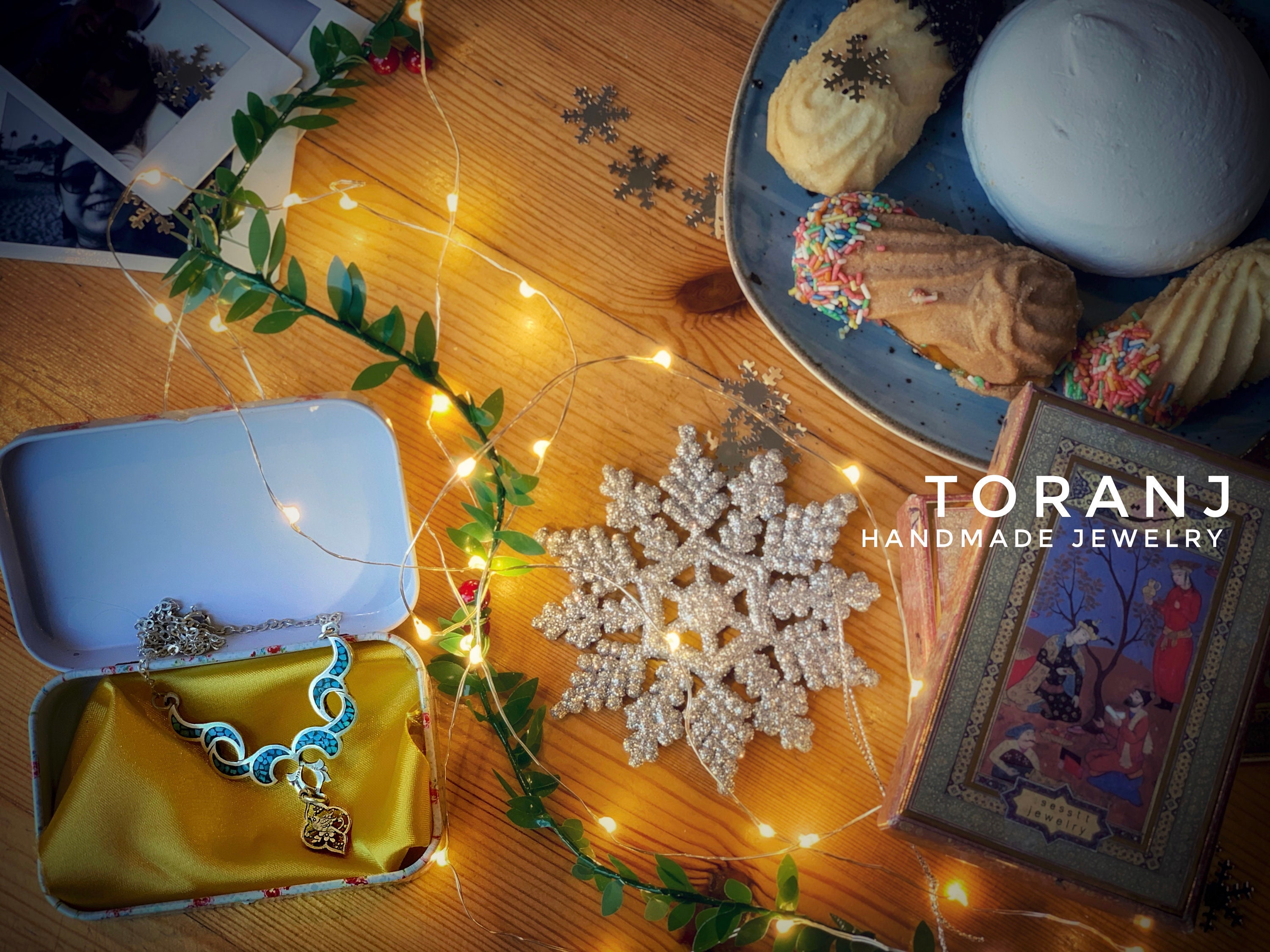 Parandeh Silver and Turquoise Necklace: Traditional Persian - Etsy