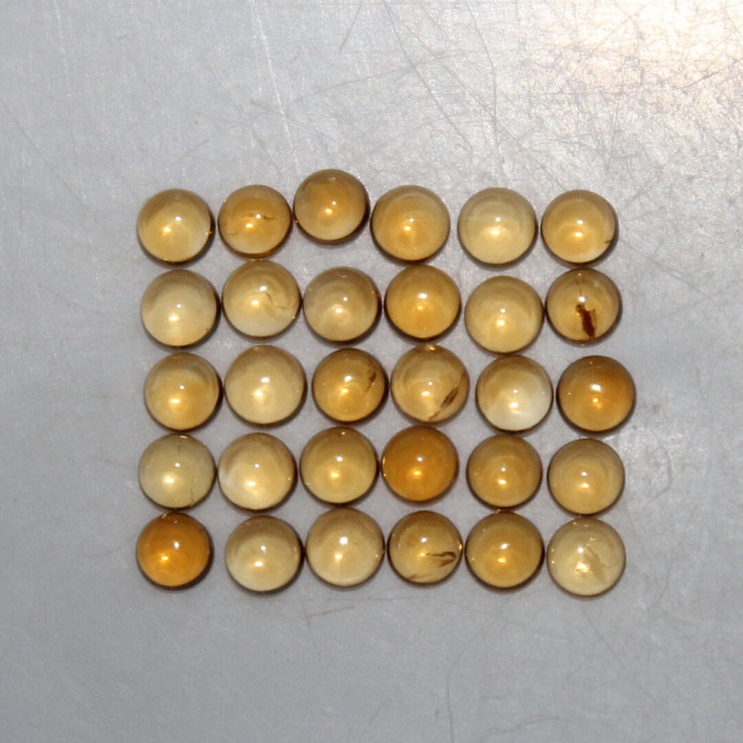 Citrine Round Cabochon 2mm, 3mm, 4mm, 5mm, 6mm, 8mm & 10mm Loose ...
