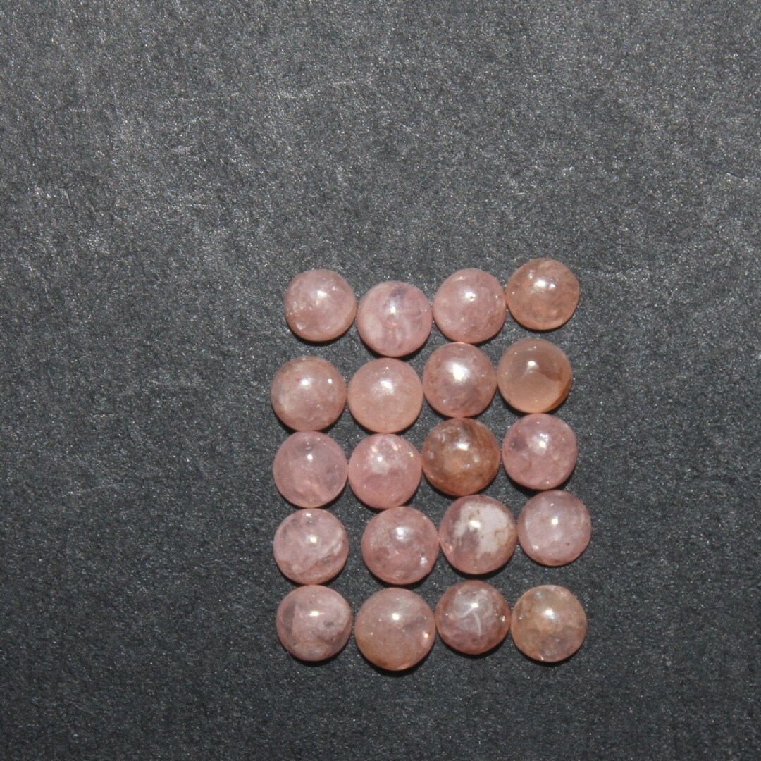 Rhodochrosite (aka Rosa Del Inca, Inca Rose, Rosinca) 3mm, 4mm, 5mm ...