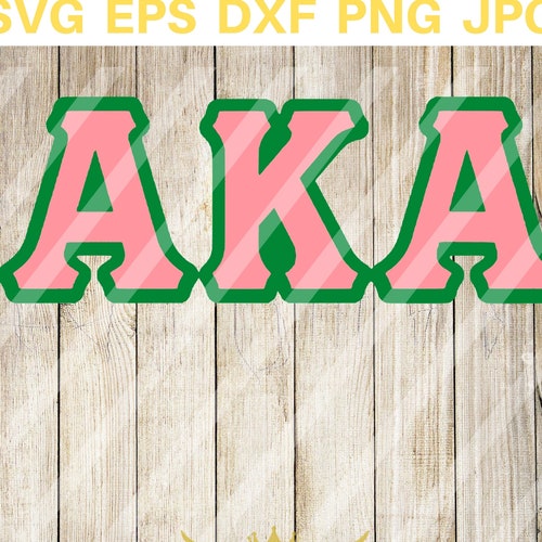 AKA Svg Alpha Kappa Alpha Sorority Svg Greek Letters PNG - Etsy