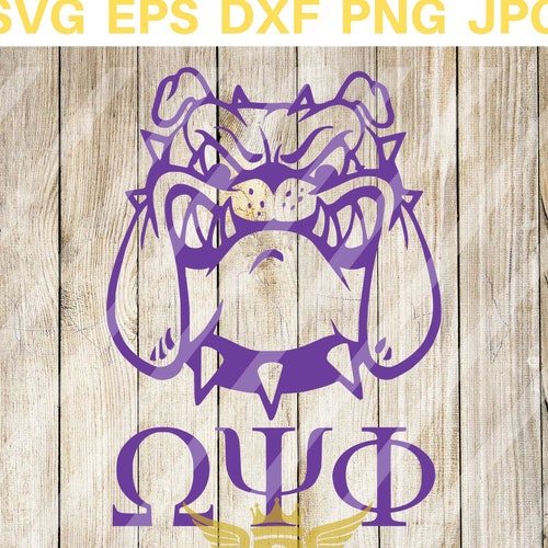 Omega Psi Phi Q Dog Design SVG & PNG Zip File - Etsy