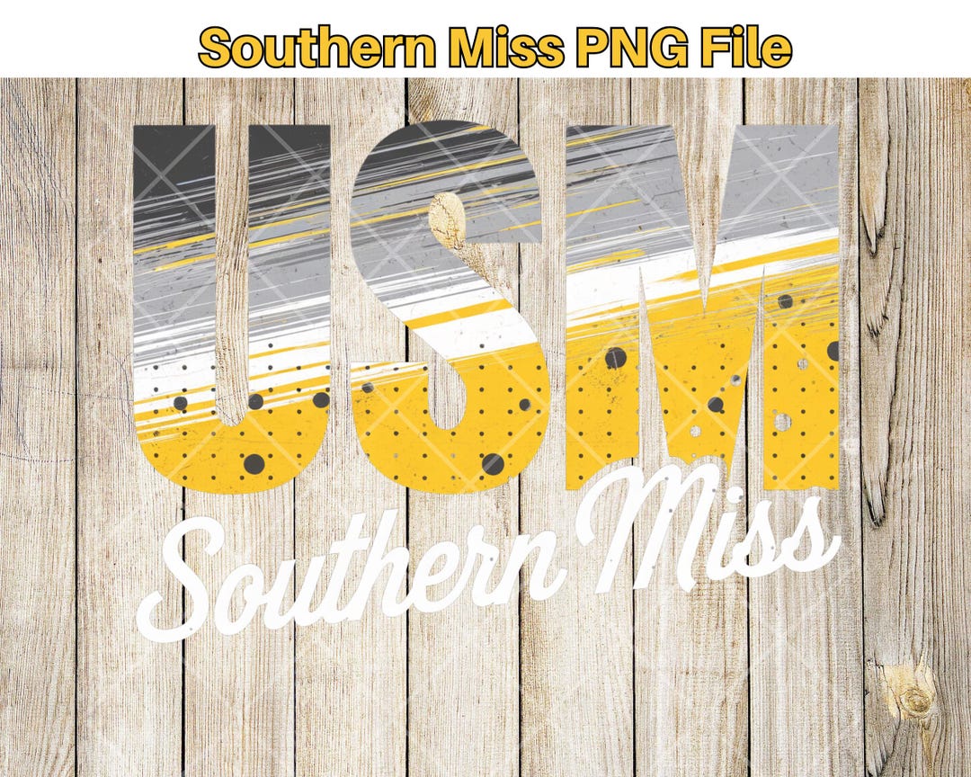 USM Southern Miss Png Design | College T-shirt & Craft Art | DTF ...