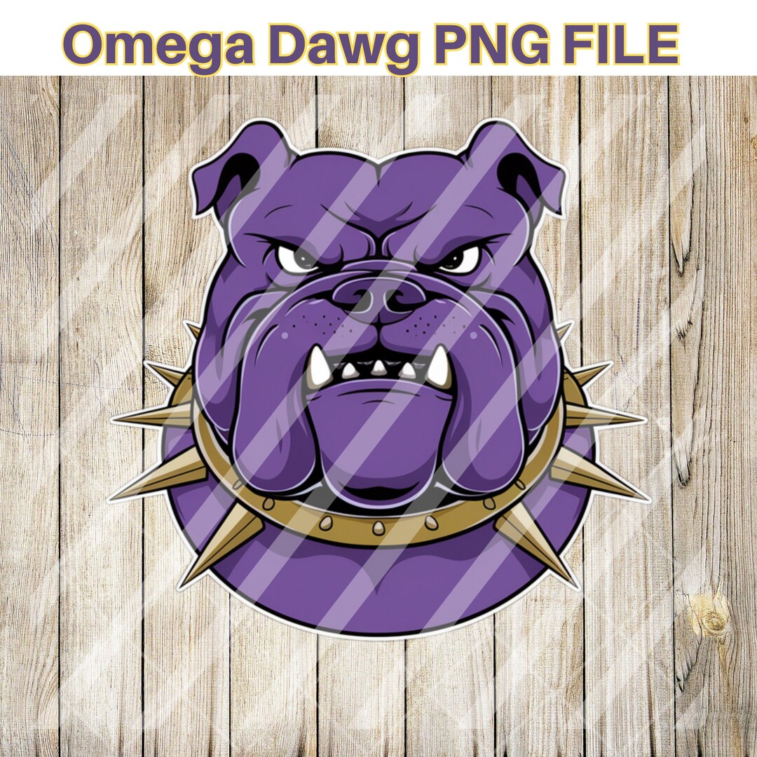 Omega Psi Phi Bulldog Mascot PNG File for T-shirts and Crafts, African ...