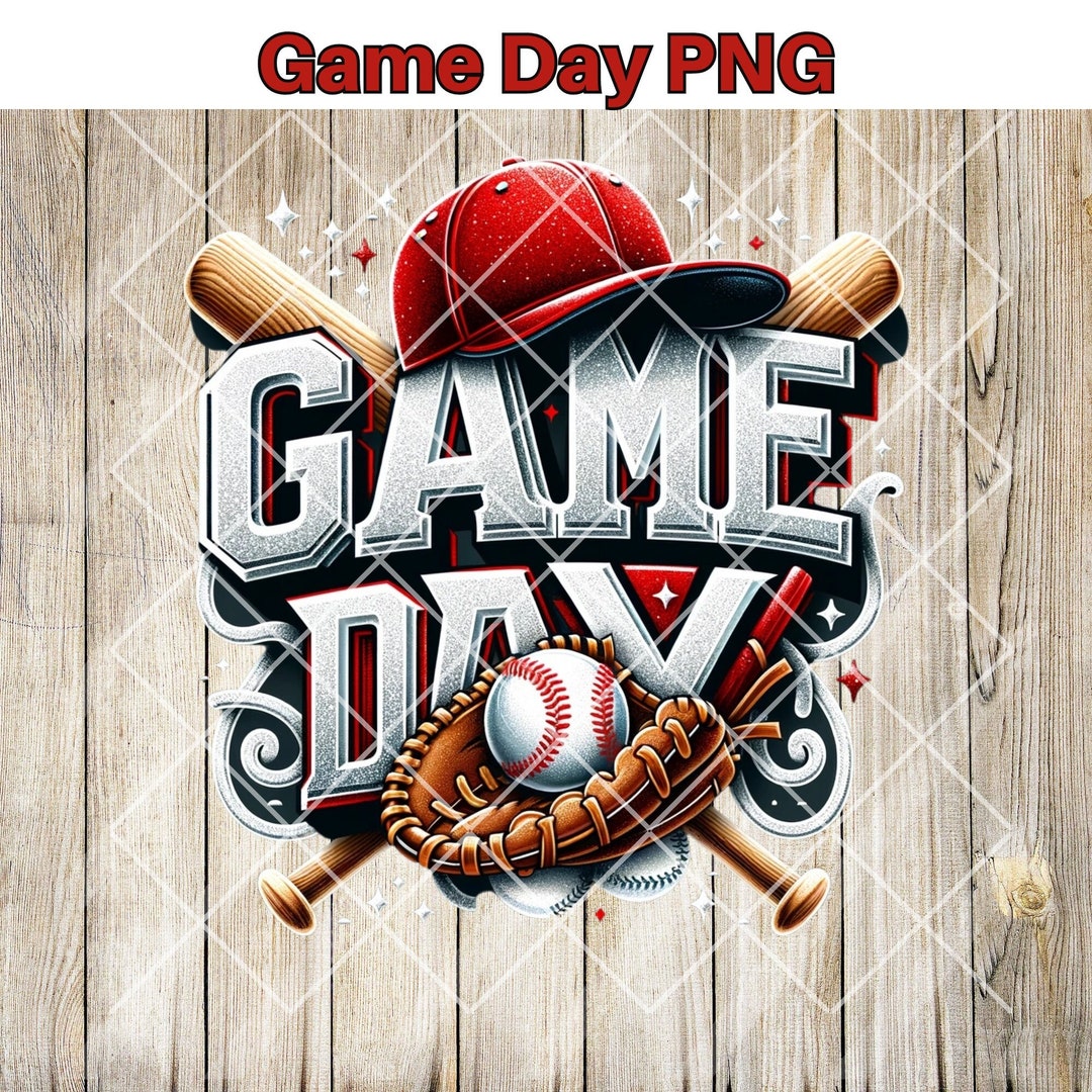 Game Day Baseball PNG Digital File, DTF & Sublimation Ready Design for ...