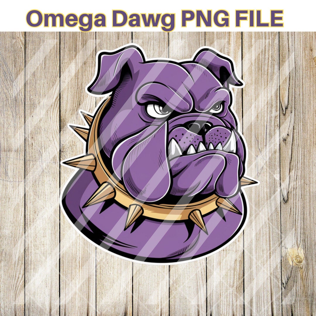 Omega Psi Phi Bulldog Mascot PNG File for T-shirts and Crafts, African ...