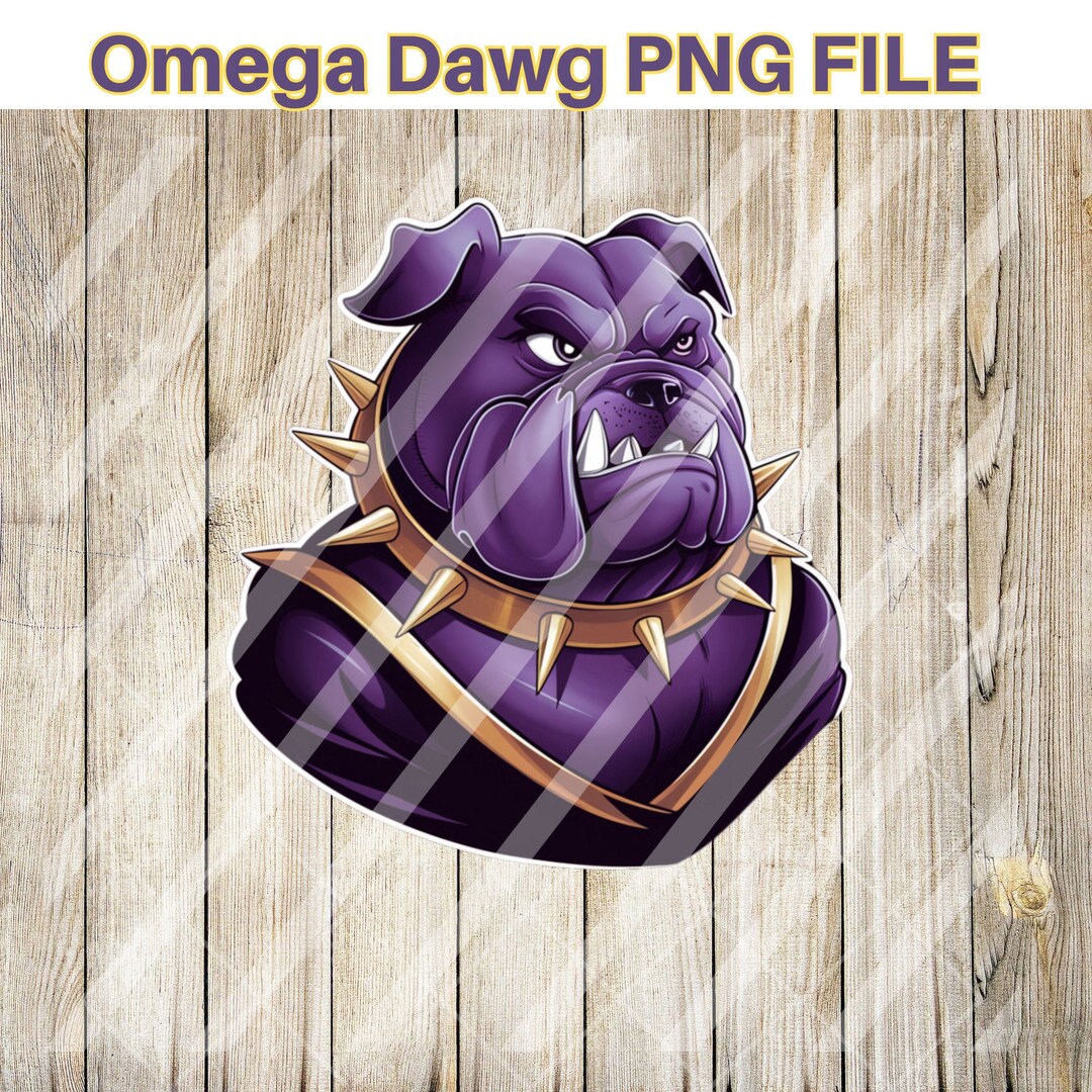 Omega Psi Phi Bulldog Mascot PNG File for T-shirts and Crafts, African ...