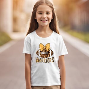 Leopard Print Warriors Football PNG for T-shirts, Crafts, DTF ...