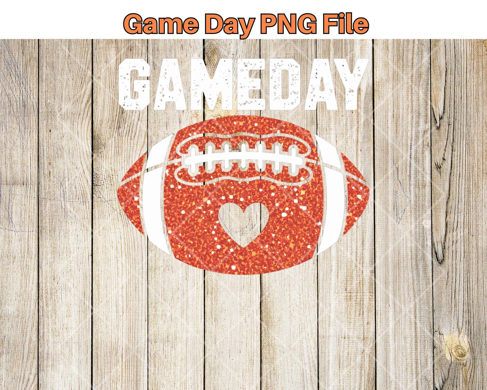 Gameday Glitter Football PNG | Custom T-shirt & Craft Design | DTF ...