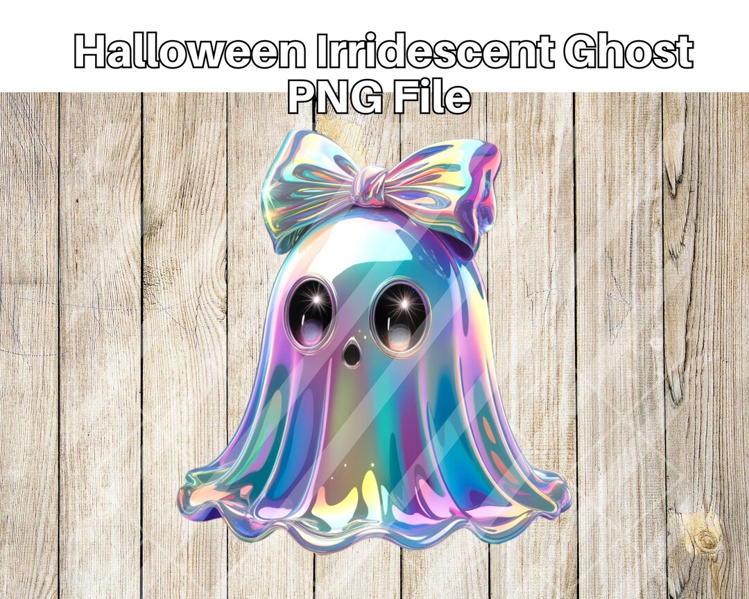 Holographic Ghost PNG for Sublimation, T-shirts, Crafts, DTF, Eco Solvent Printing - Etsy