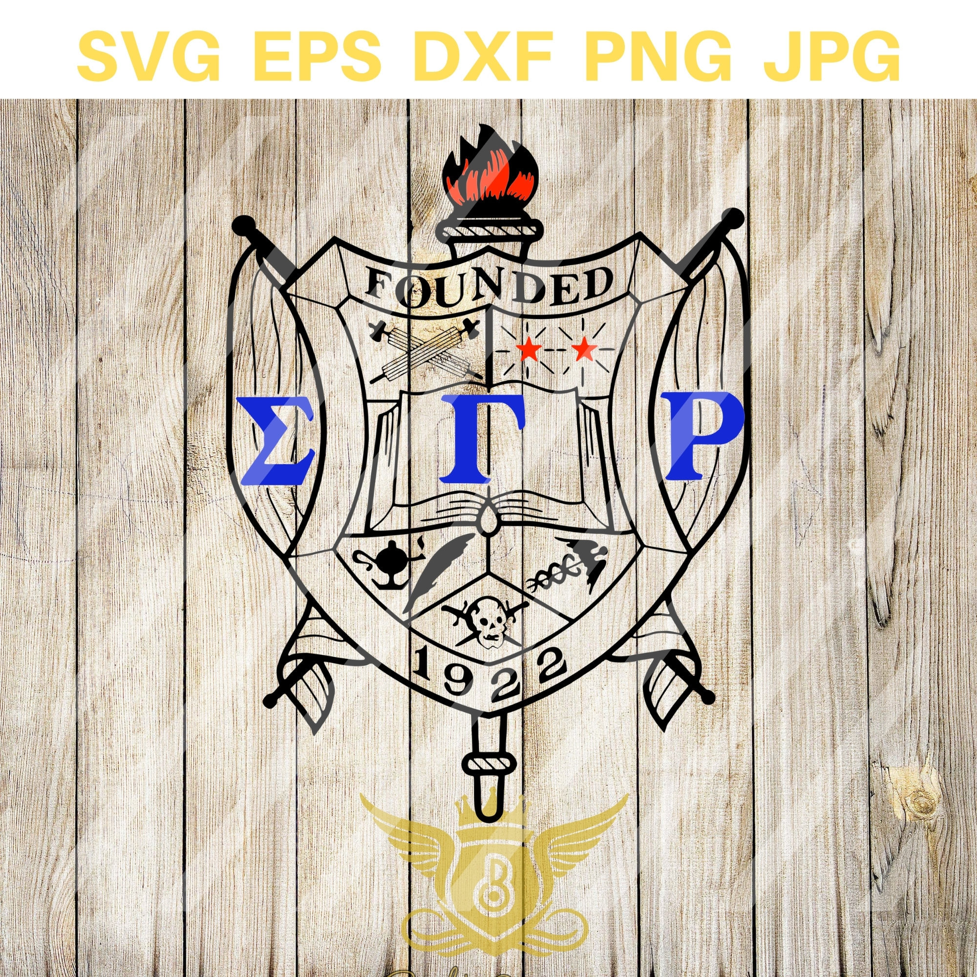 Sigma Gamma Rho SVG, Shield Svg, Poodle Svg, Instant Download - Eps ...