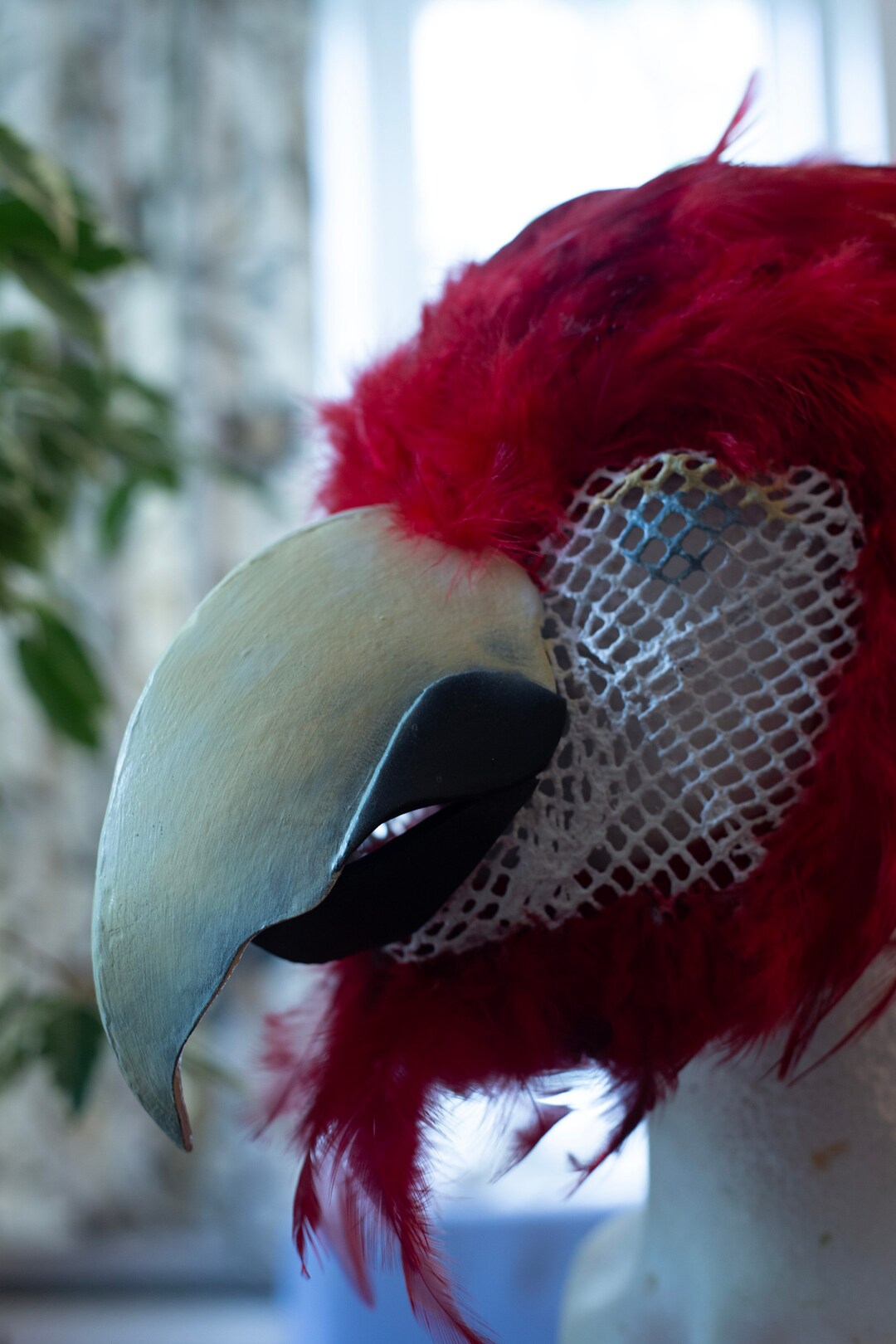 Parrot Macaw Mask for Theatre Productions, Carnivals, Pirate Parties ...