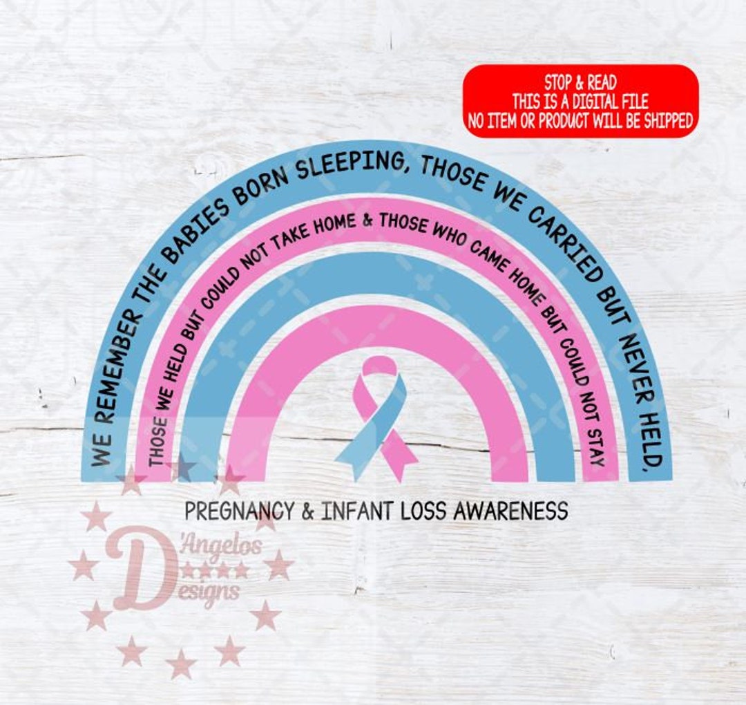 Rainbow Baby,pregnancy and Infant Loss Awareness Rainbow, Pink/blue ...