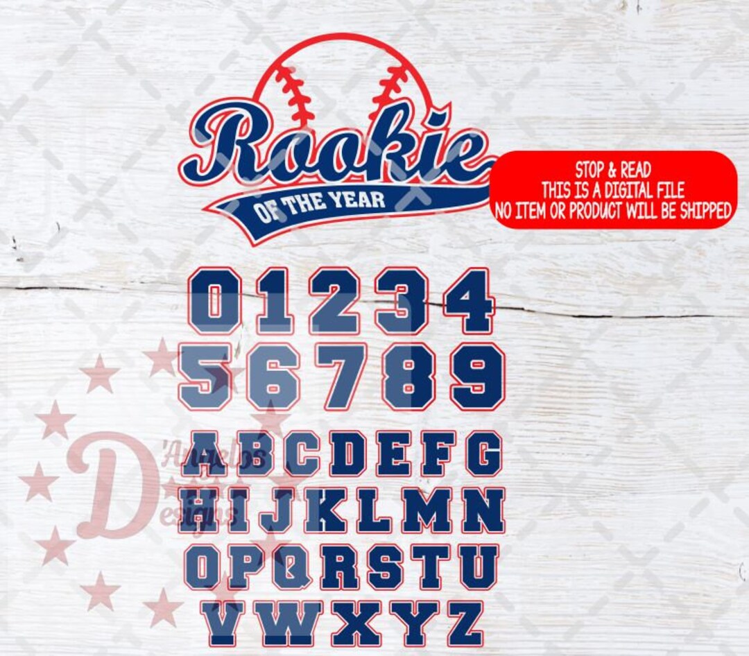 Rookie of the Year SVG, Rookie, First Birthday, Digital Download SVG ...