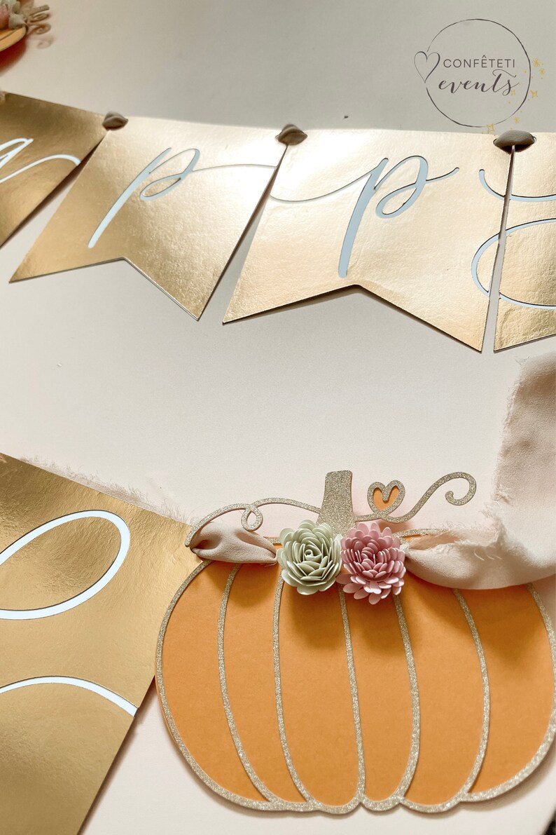 Fall SVG Sign Fall Banner SVG Floral Pumpkin SVG Happy - Etsy