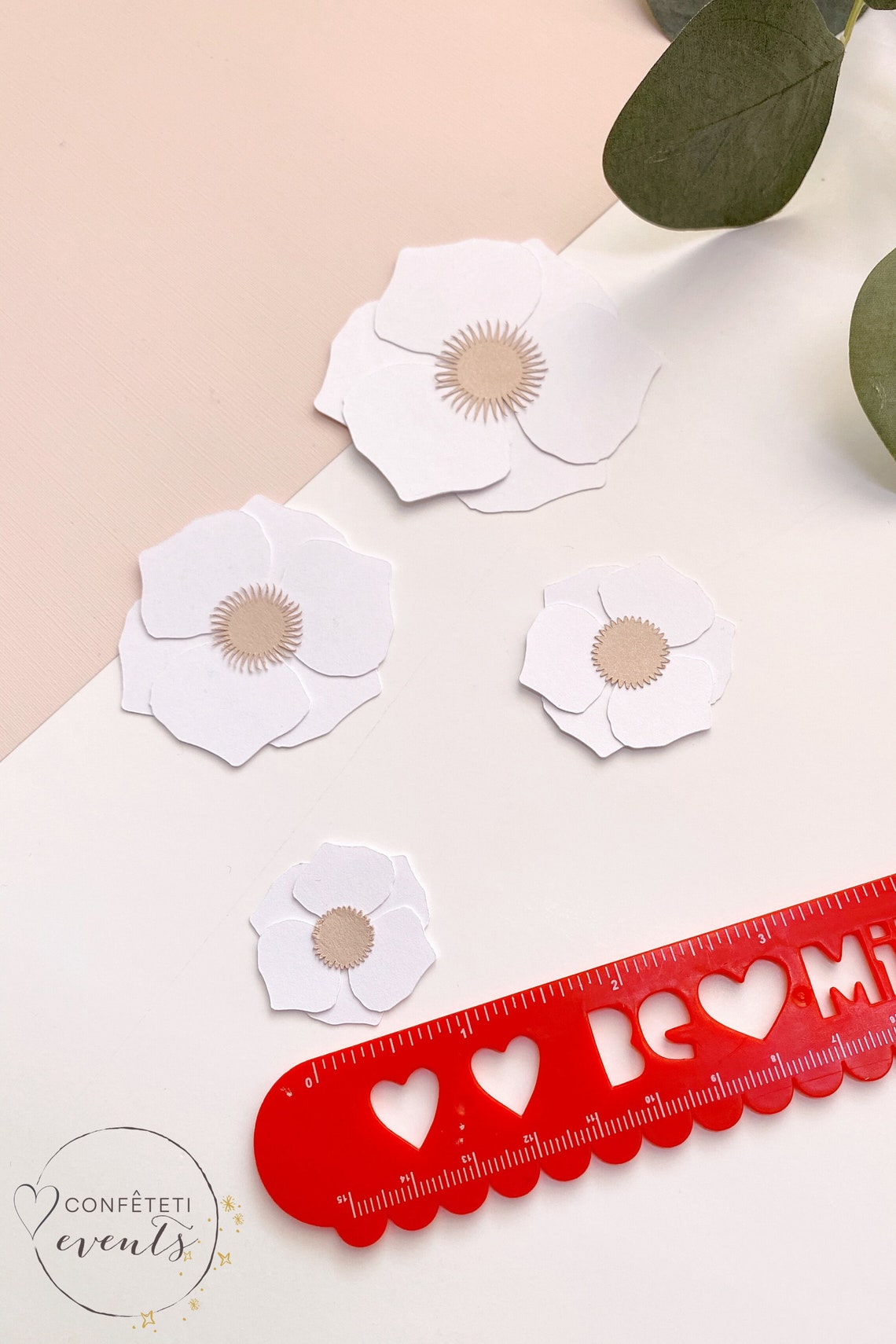Mini Paper Flower SVG - Paper Flower SVG for Cricut - Makes 1-3 ...