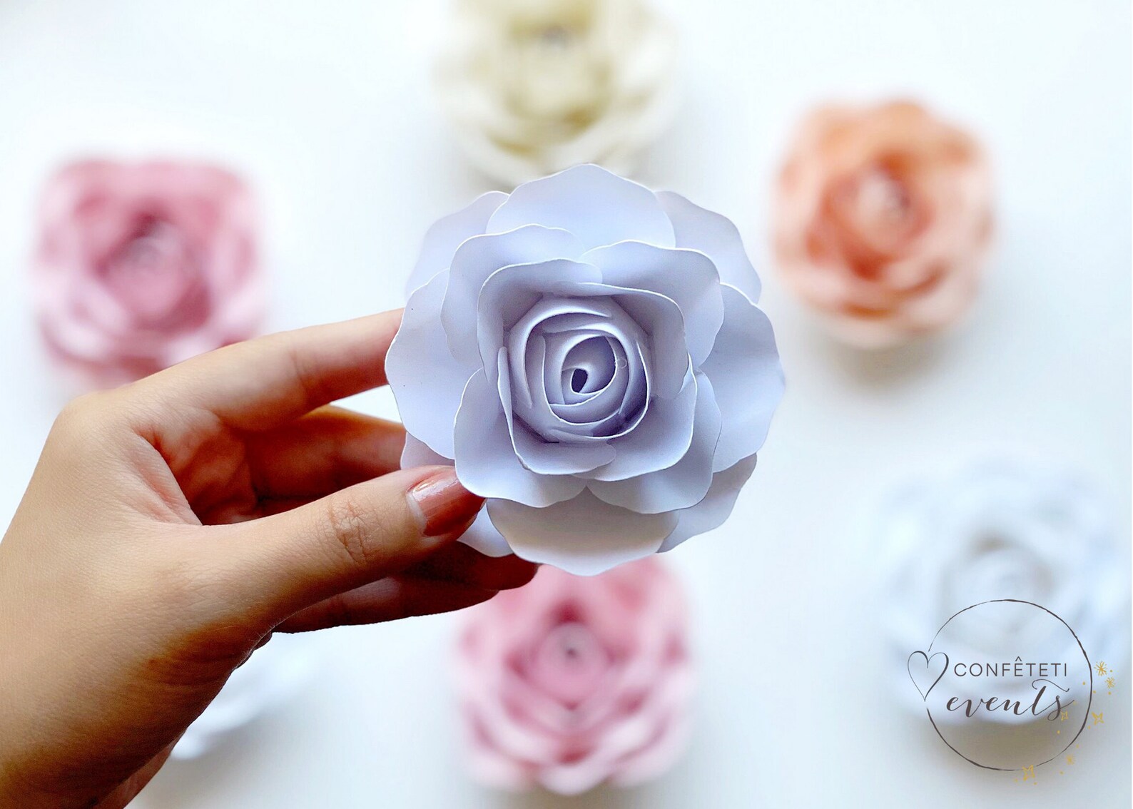 Mini Paper Flower SVG Paper Flower SVG for Cricut Makes - Etsy