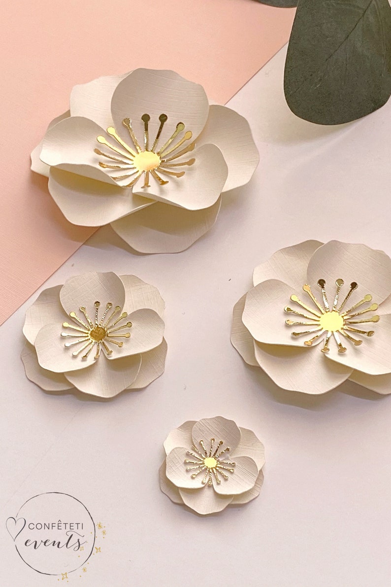 Mini Paper Flower SVG Paper Flower SVG for Cricut Makes - Etsy Canada
