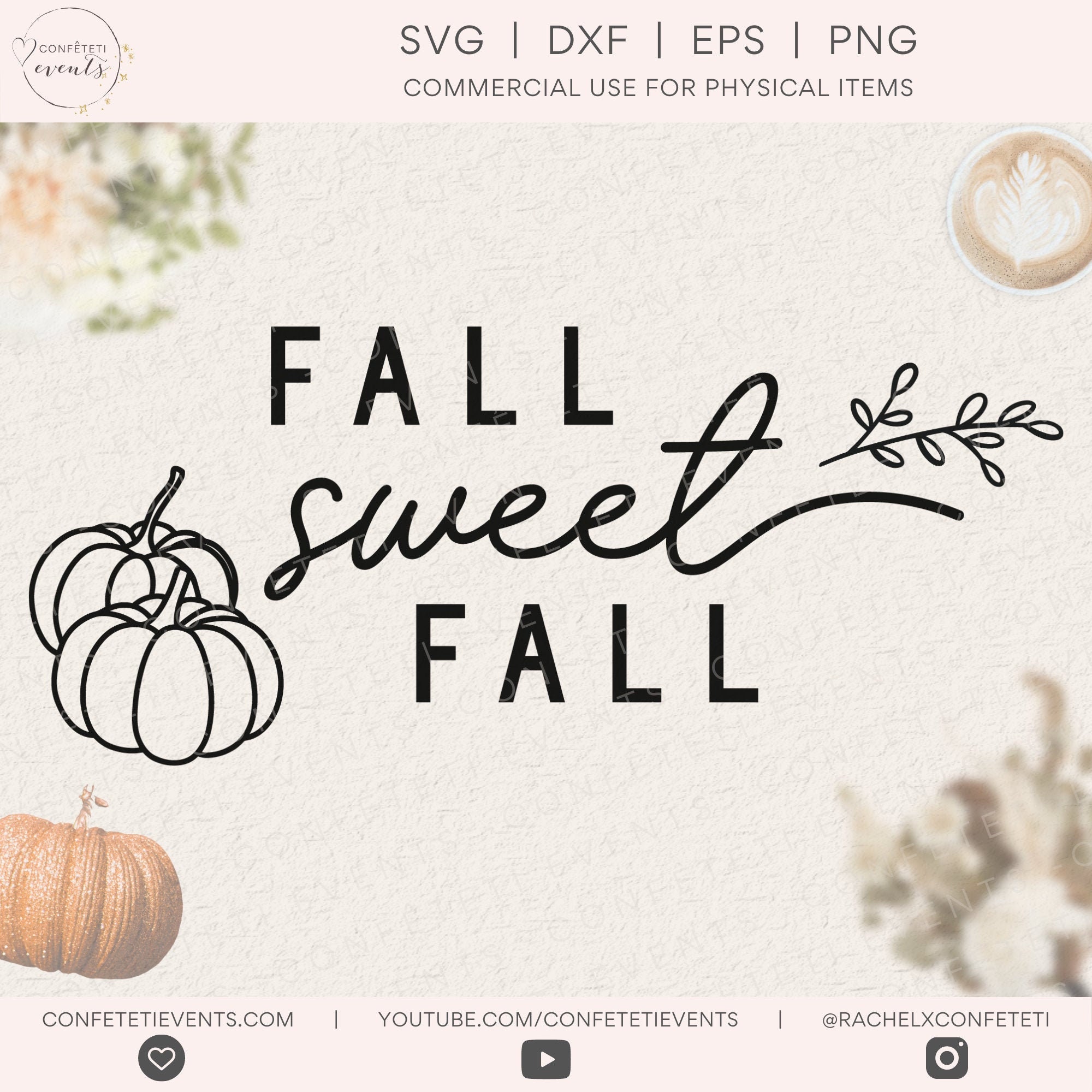Fall SVG Sign Fall SVG File Fall Sign SVG Fall Sweet | Etsy